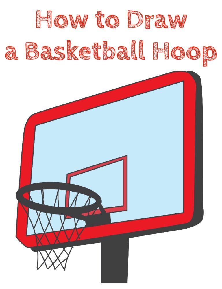 How to Draw a Basketball Hoop - How to Draw Easy
