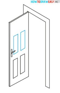 How to Draw a Door Easy - How to Draw Easy