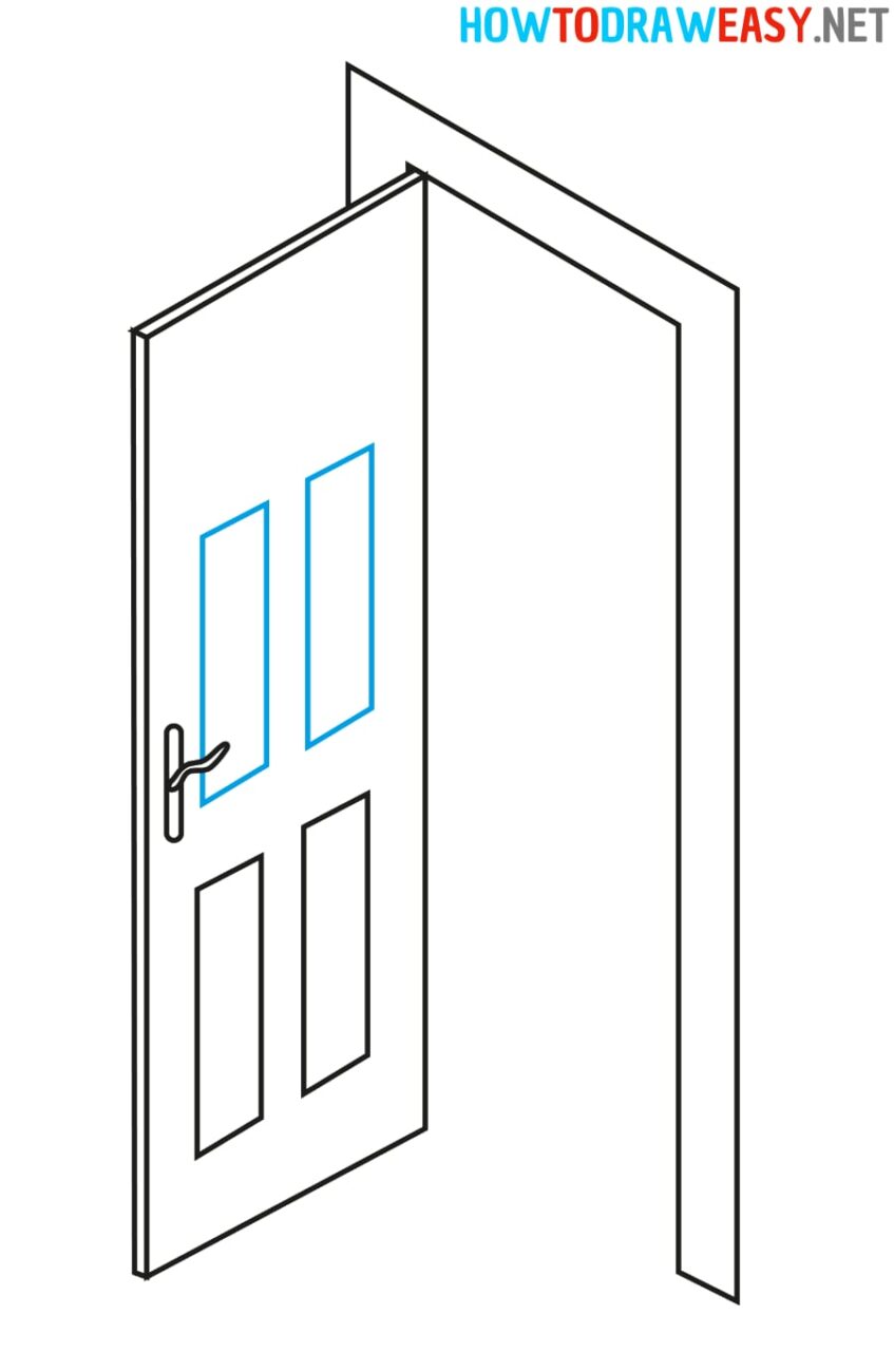 How to Draw a Door Easy - How to Draw Easy