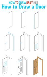 How to Draw a Door Easy - How to Draw Easy
