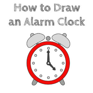 How to Draw an Alarm Clock - How to Draw Easy