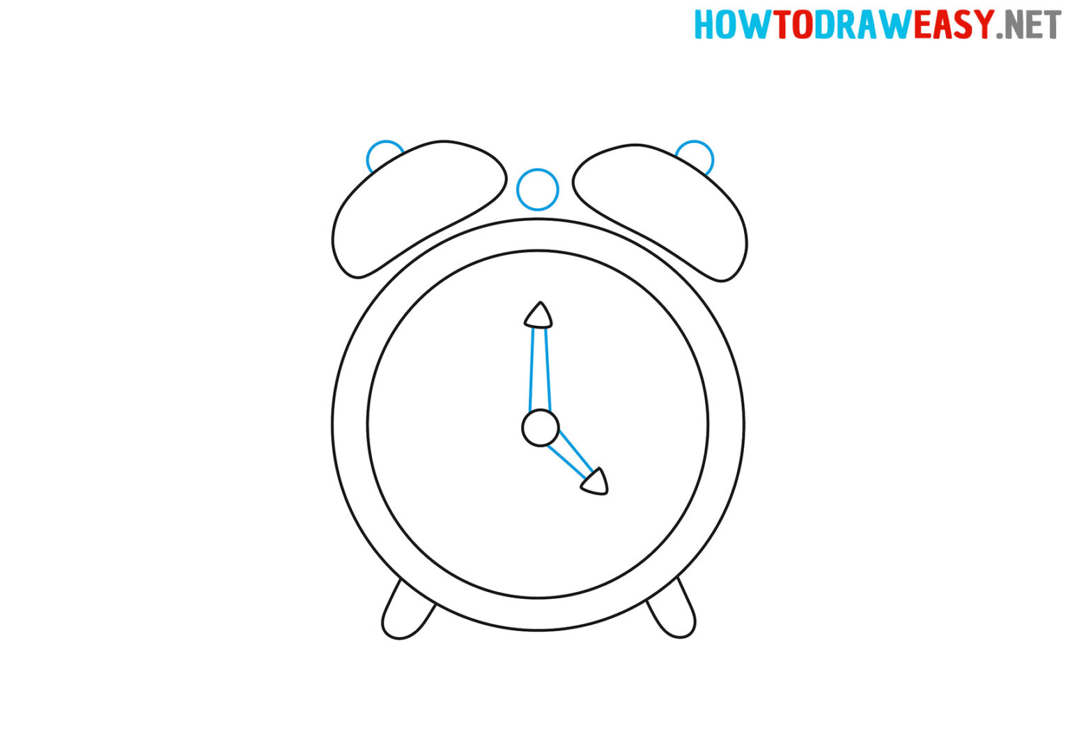 How to Draw an Alarm Clock - How to Draw Easy