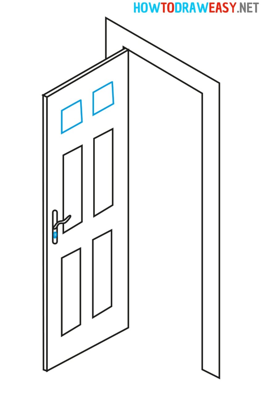 How to Draw a Door Easy - How to Draw Easy