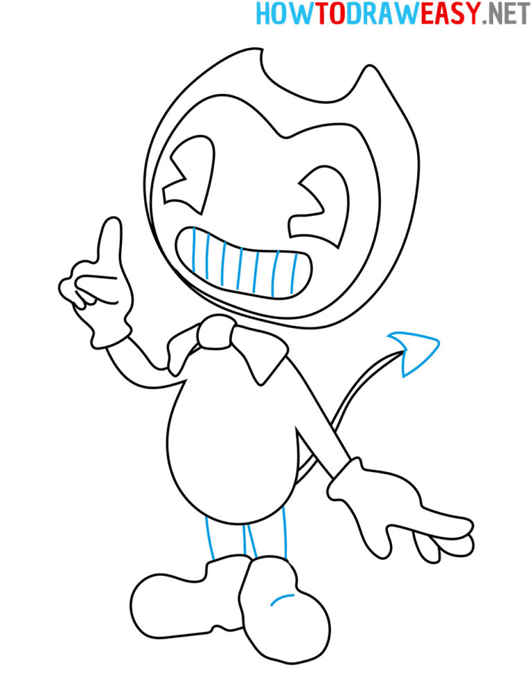 How to Draw Bendy Easy - How to Draw Easy