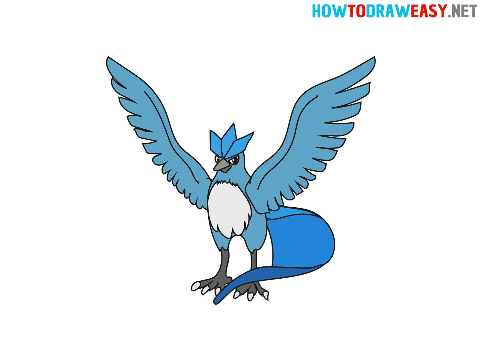 How to Draw Articuno Pokémon - How to Draw Easy