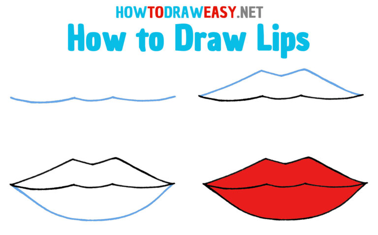 How to Draw Lips - How to Draw Easy