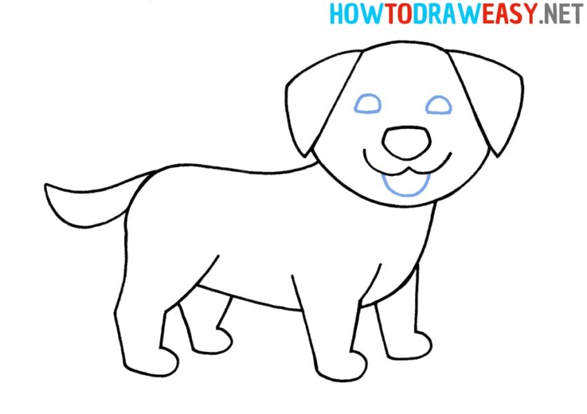 How to Draw a Dog - How to Draw Easy