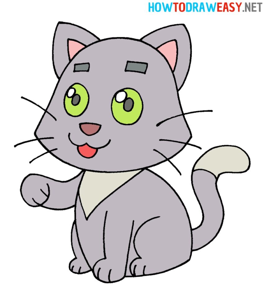 How to Draw a Cat - How to Draw Easy