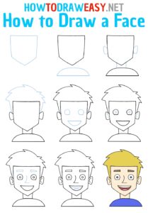 How to Draw a Face Step by Step - How to Draw Easy