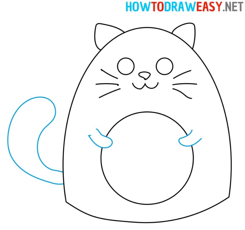 How to Draw a Fat Cat Easy - How to Draw Easy