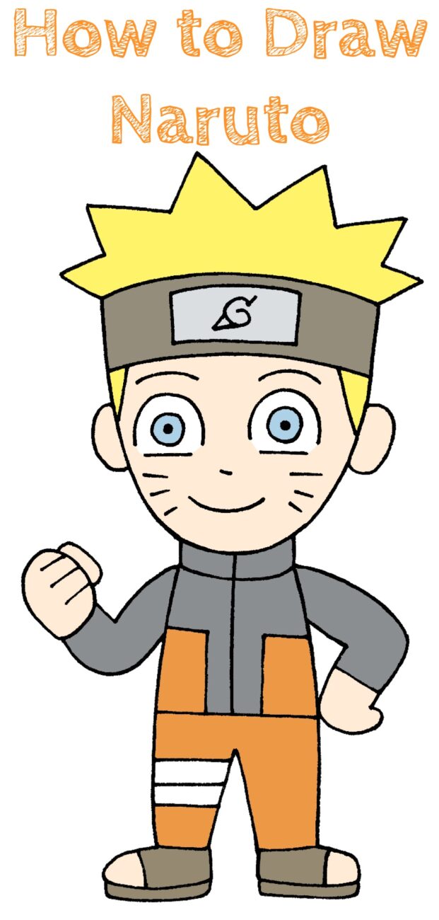 How to Draw Naruto Step by Step - How to Draw Easy