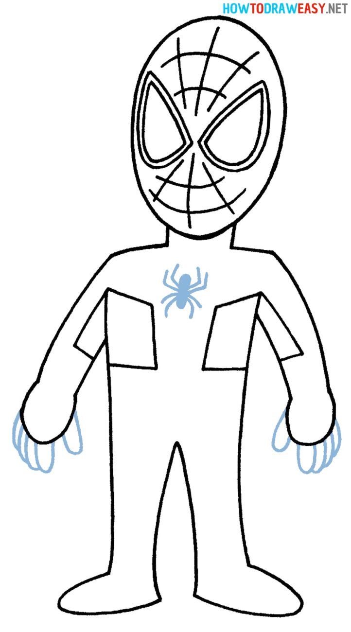 How to Draw Spider-Man Step by Step - How to Draw Easy