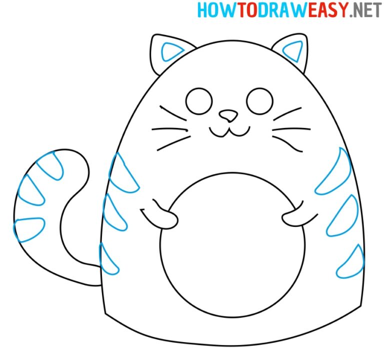 How to Draw a Fat Cat Easy - How to Draw Easy