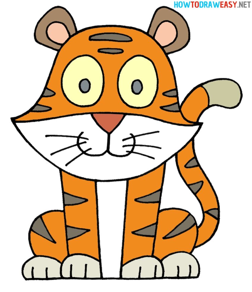 How to Draw a Tiger - How to Draw Easy