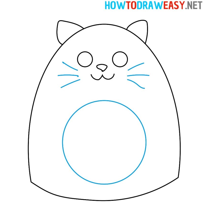 How to Draw a Fat Cat Easy - How to Draw Easy