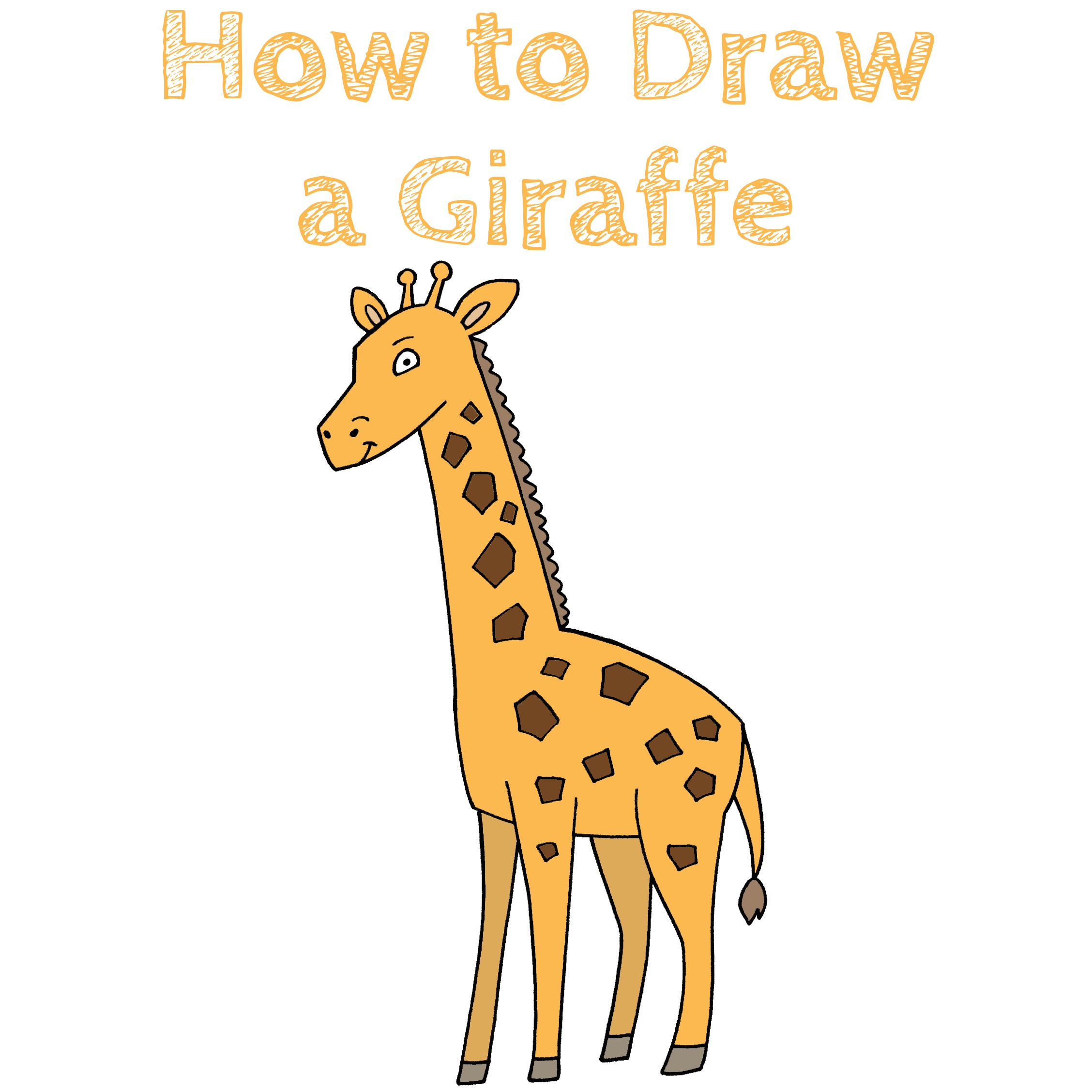 How to Draw a Giraffe - How to Draw Easy