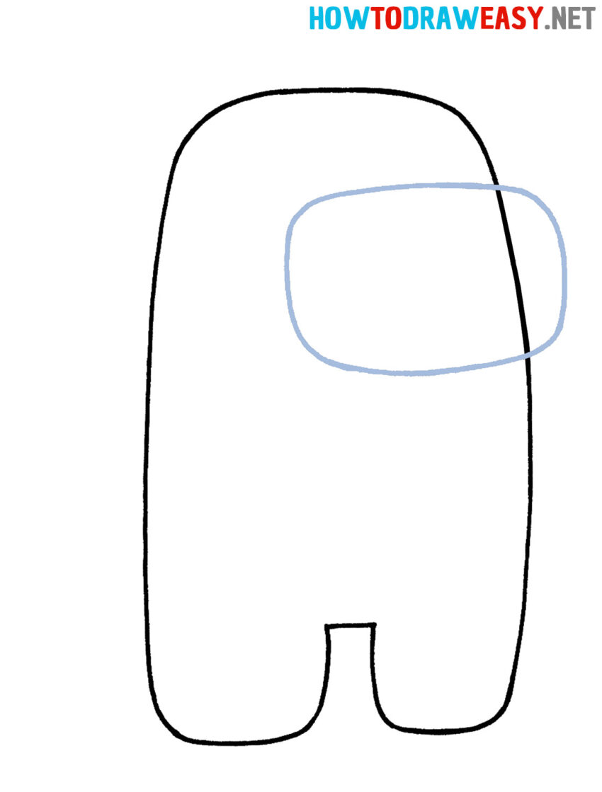 How to Draw Among Us Character - How to Draw Easy