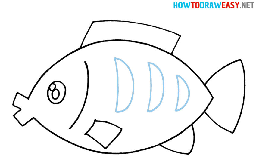 How to Draw a Fish Easy - How to Draw Easy