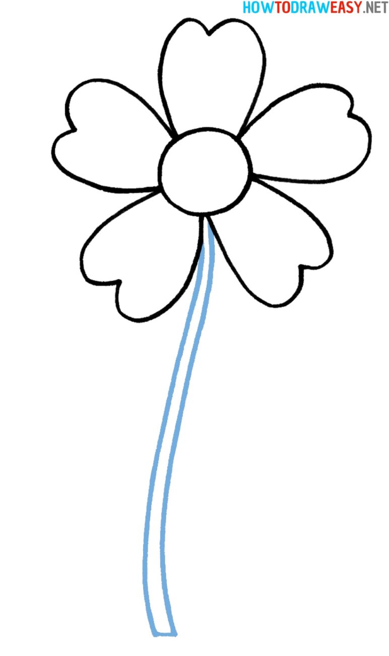How to Draw a Flower - How to Draw Easy