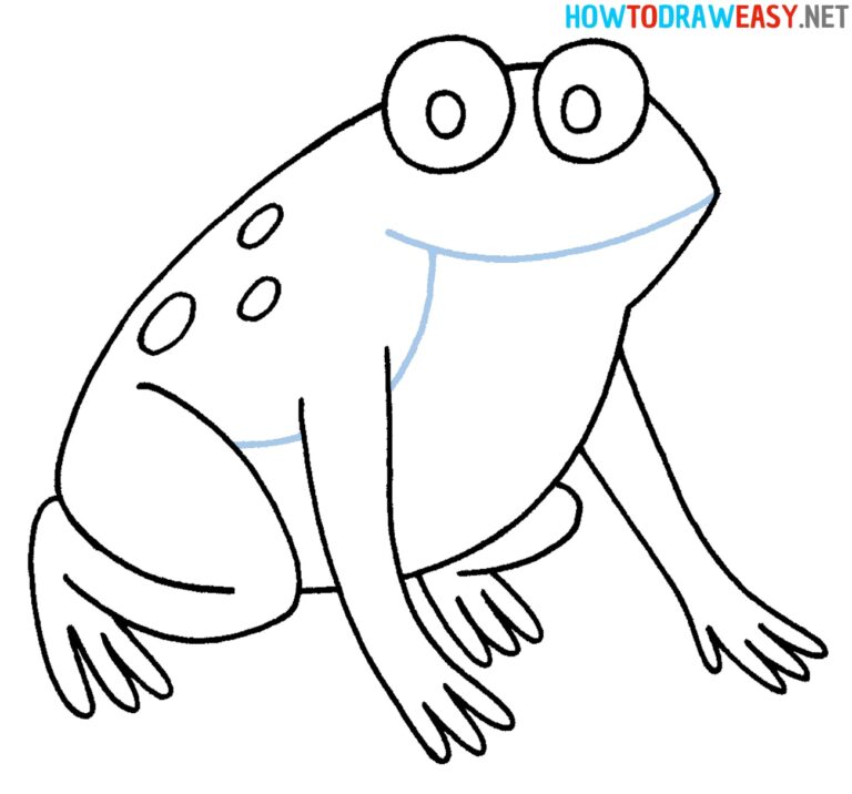 How to Draw a Frog Step-by-Step - How to Draw Easy