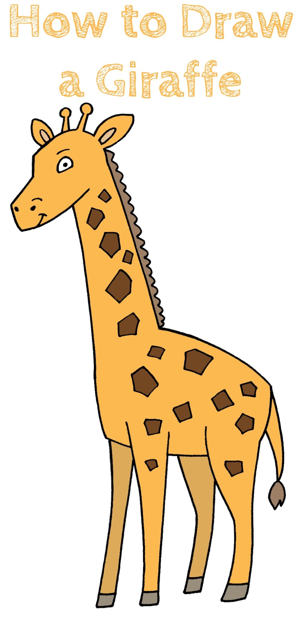How to Draw a Giraffe - How to Draw Easy