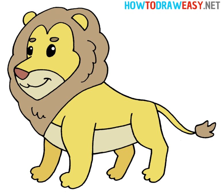 How to Draw a Lion - How to Draw Easy