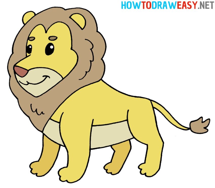 How to Draw a Lion - How to Draw Easy