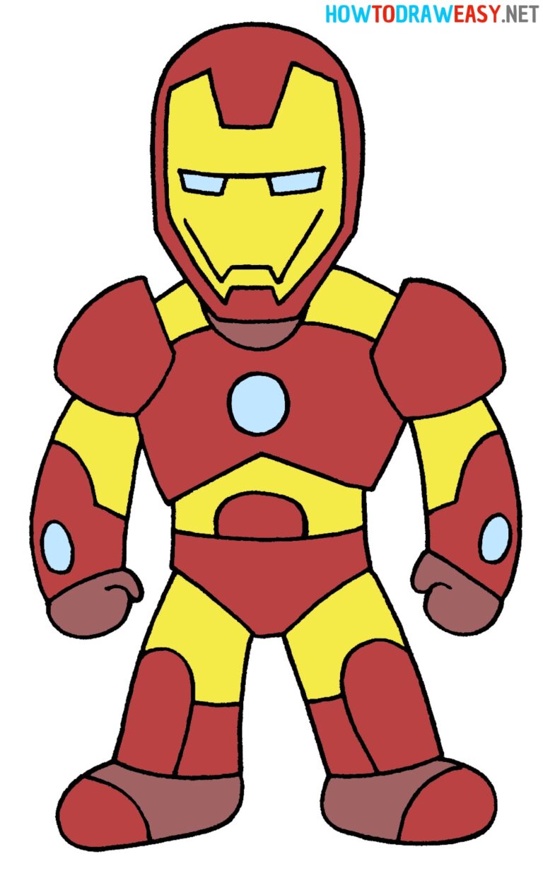 How to Draw Iron Man Step by Step - How to Draw Easy