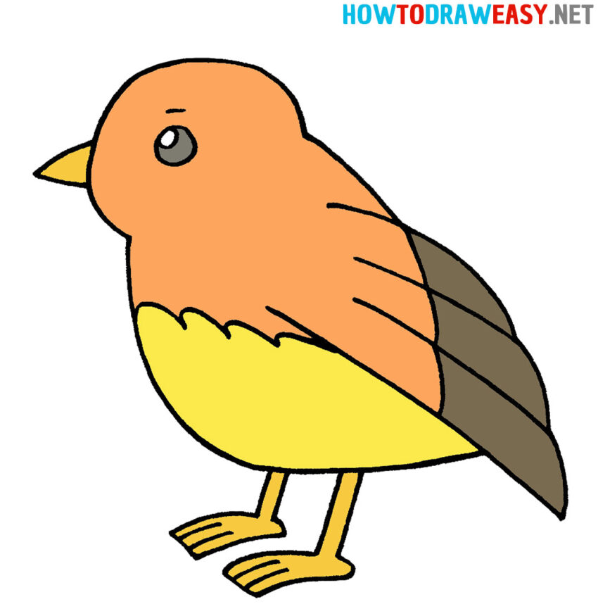 How to Draw a Bird Easy - How to Draw Easy