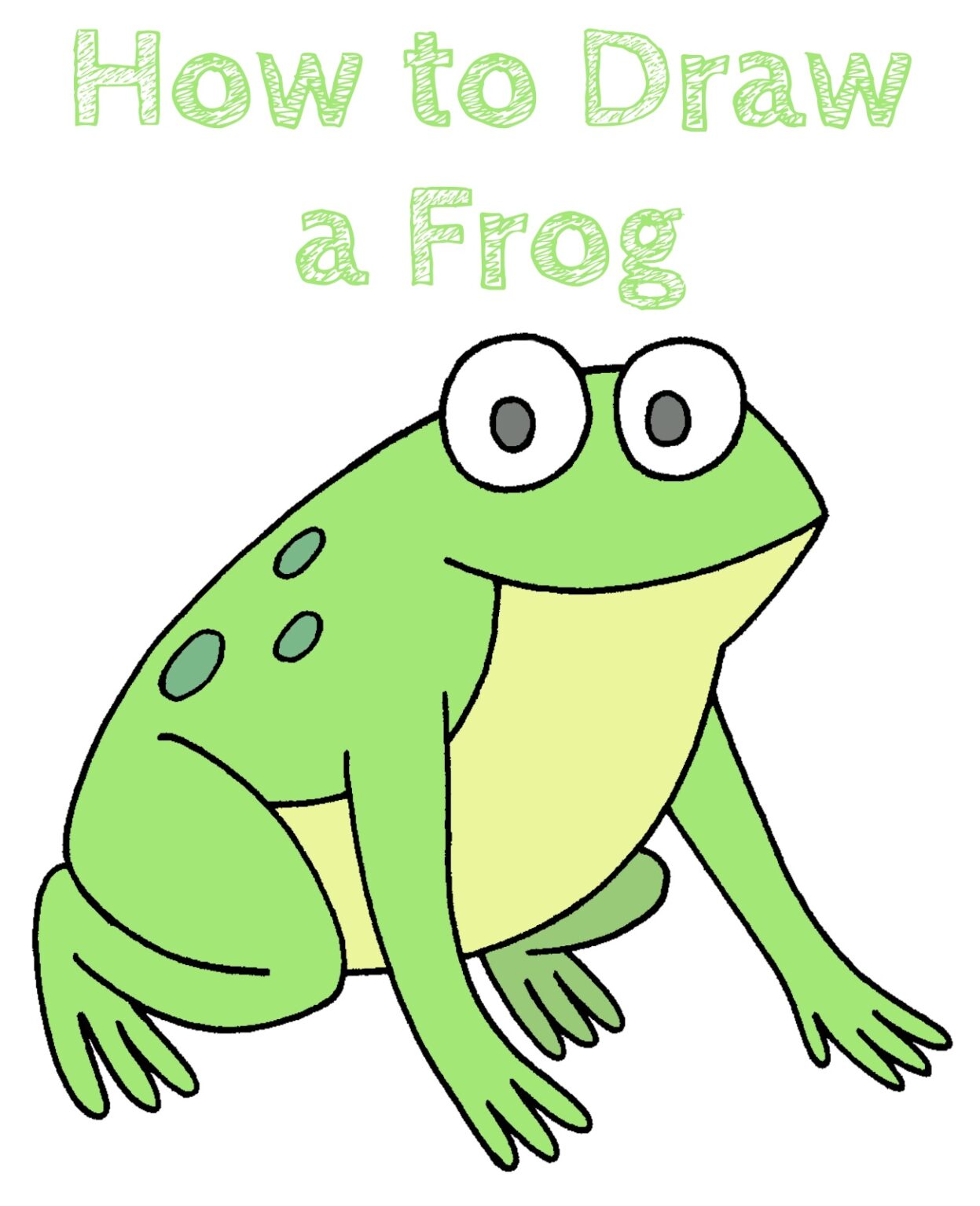 How to Draw a Frog Step-by-Step - How to Draw Easy