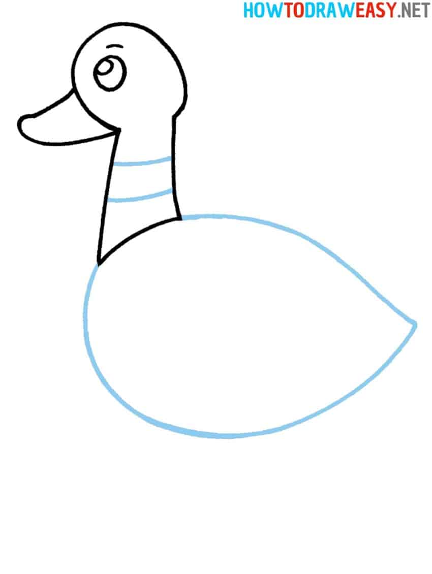How to Draw a Duck - How to Draw Easy