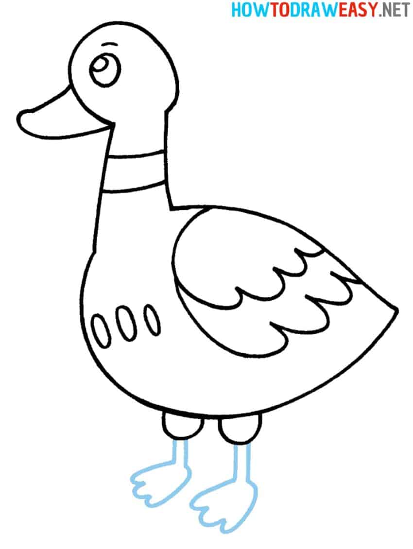 How to Draw a Duck - How to Draw Easy