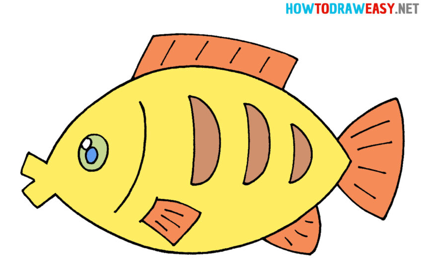 How to Draw a Fish Easy - How to Draw Easy