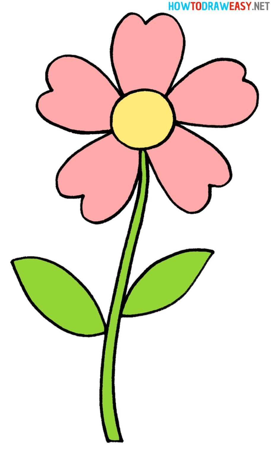 How to Draw a Flower - How to Draw Easy