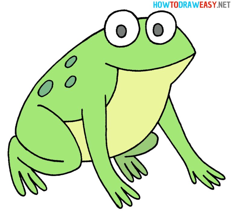 How to Draw a Frog Step-by-Step - How to Draw Easy