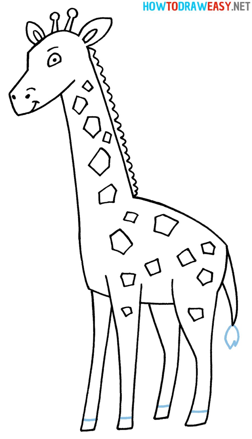 How to Draw a Giraffe - How to Draw Easy