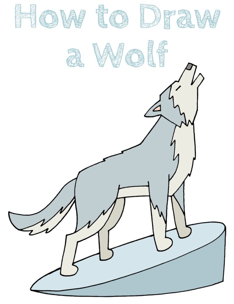 How to Draw a Wolf - How to Draw Easy