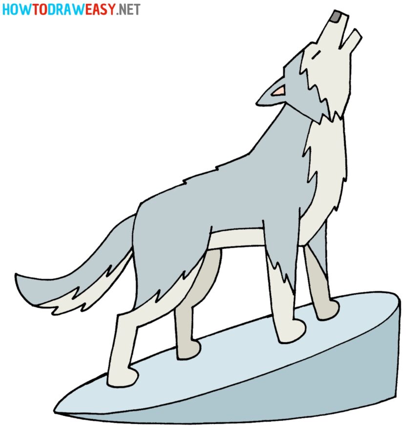 How to Draw a Wolf - How to Draw Easy