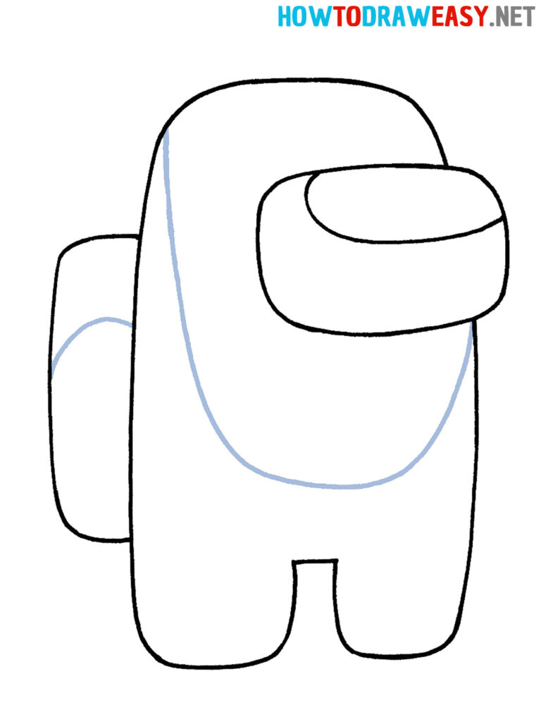 How to Draw Among Us Character - How to Draw Easy