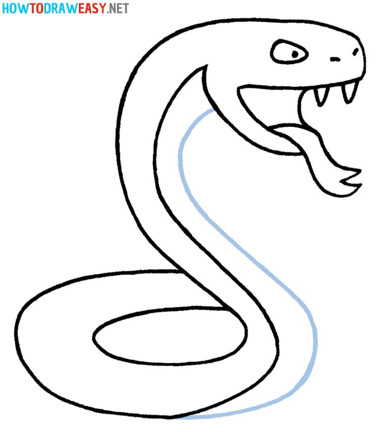 How to Draw a Snake - How to Draw Easy