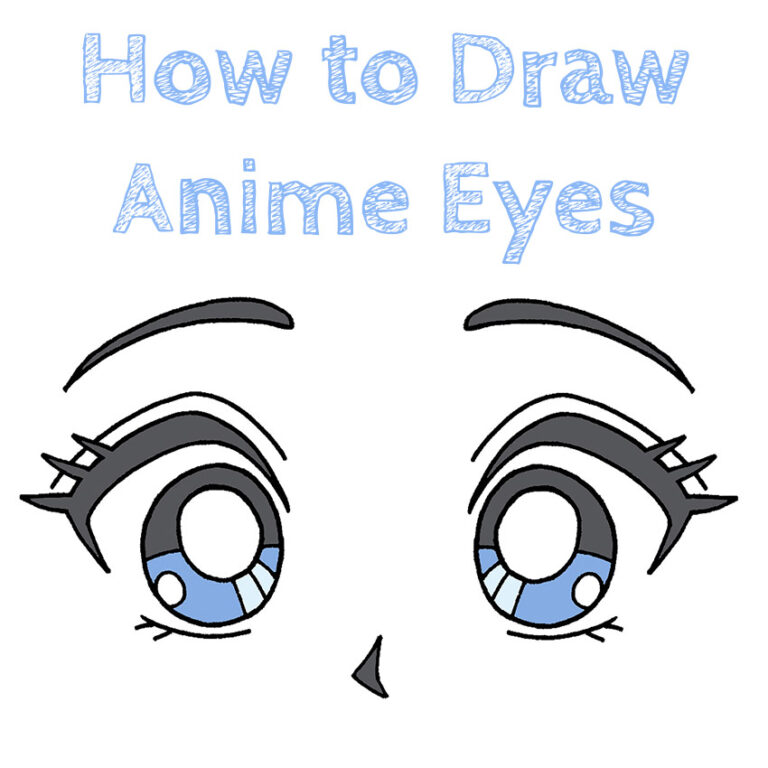 How to Draw Anime Eyes - How to Draw Easy