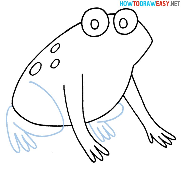 How to Draw a Frog Step-by-Step - How to Draw Easy