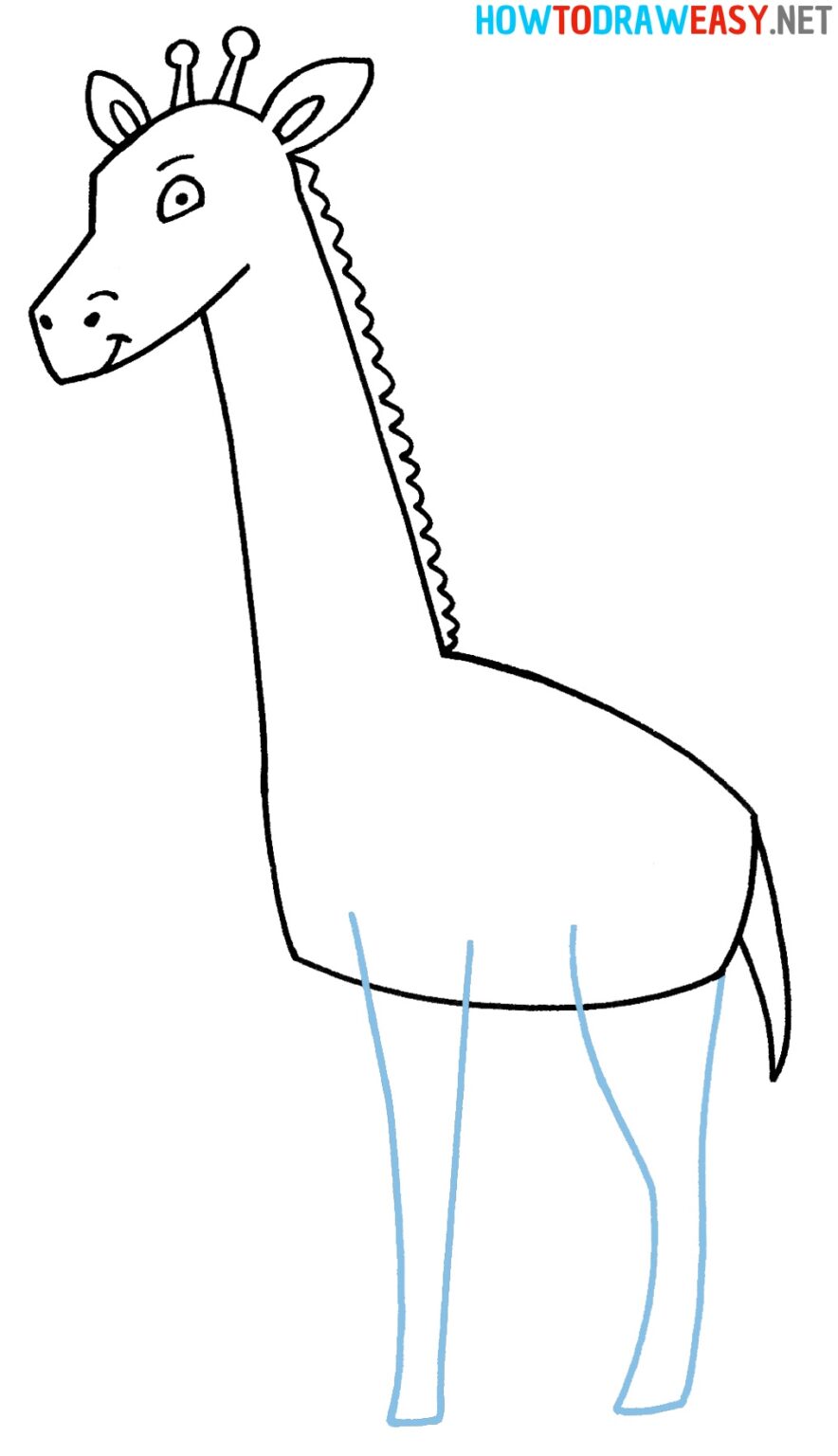 How to Draw a Giraffe - How to Draw Easy