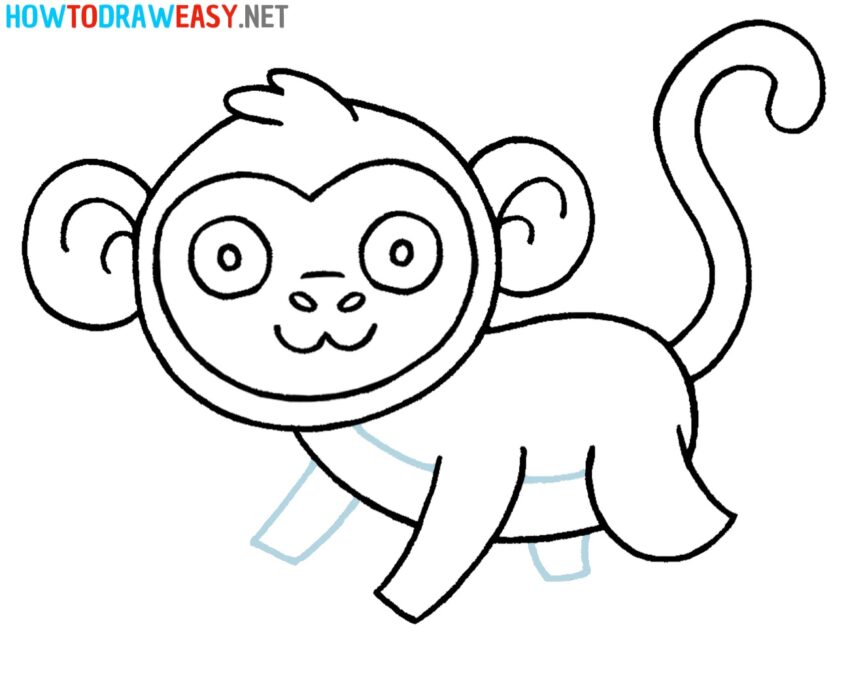 How to Draw a Monkey - How to Draw Easy
