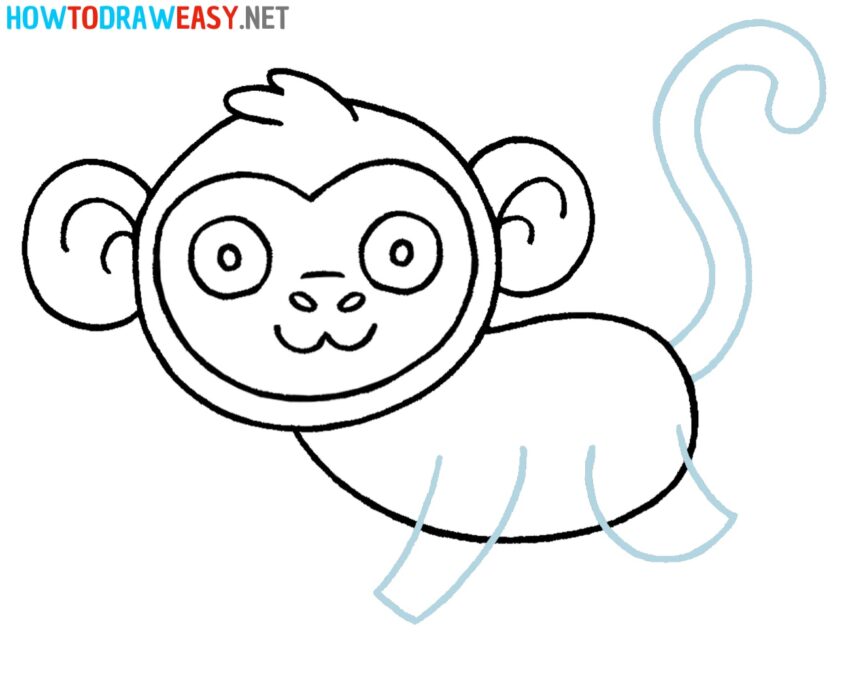 How to Draw a Monkey - How to Draw Easy