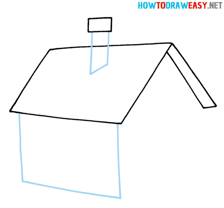 How to Draw a House Step by Step - How to Draw Easy