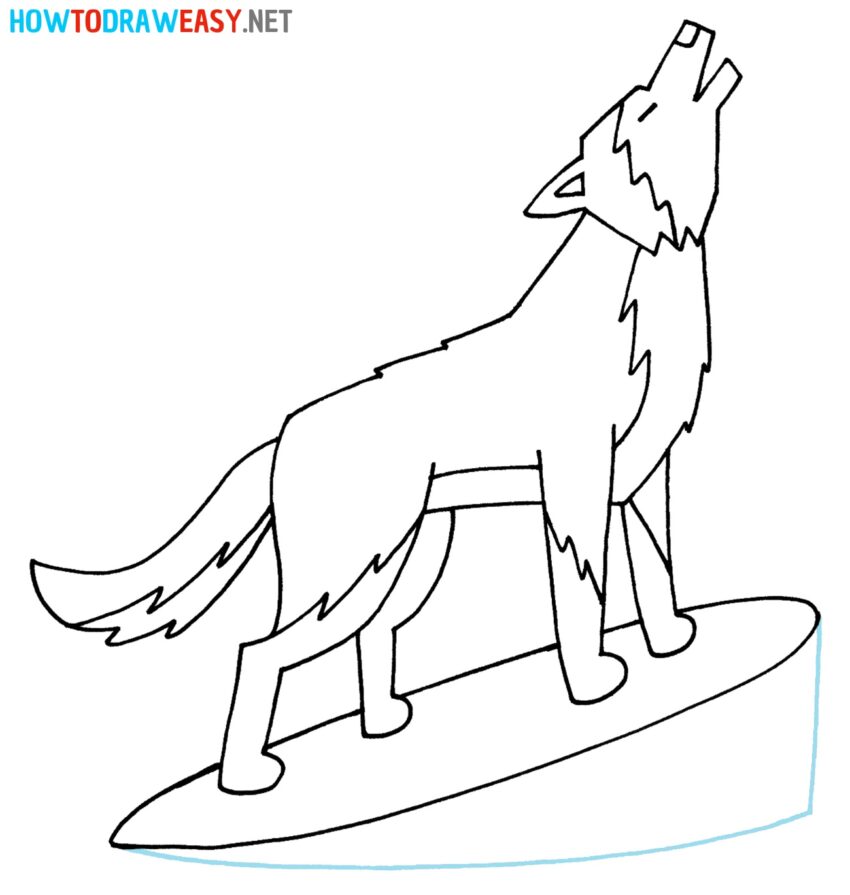 How to Draw a Wolf - How to Draw Easy