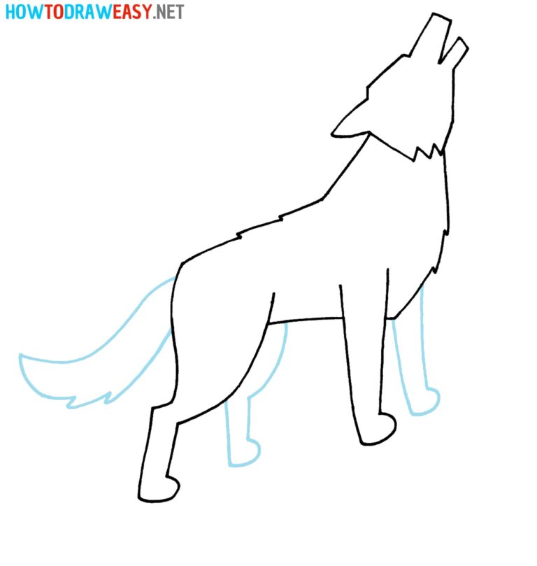 How to Draw a Wolf - How to Draw Easy