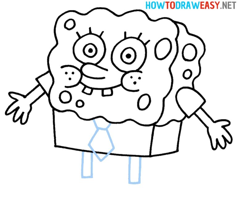 How to Draw SpongeBob SquarePants - How to Draw Easy