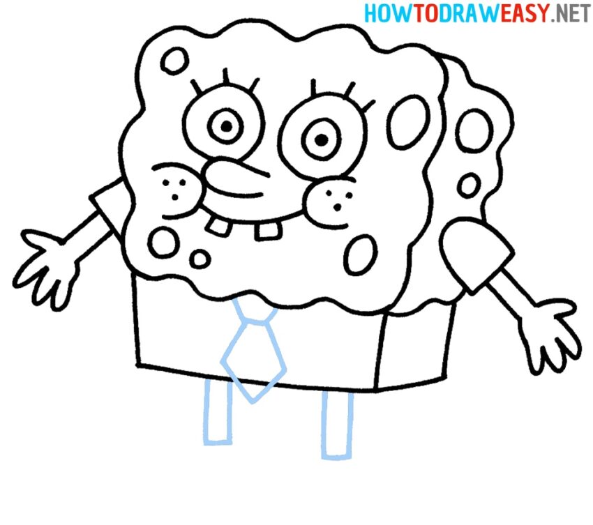 How to Draw SpongeBob SquarePants - How to Draw Easy